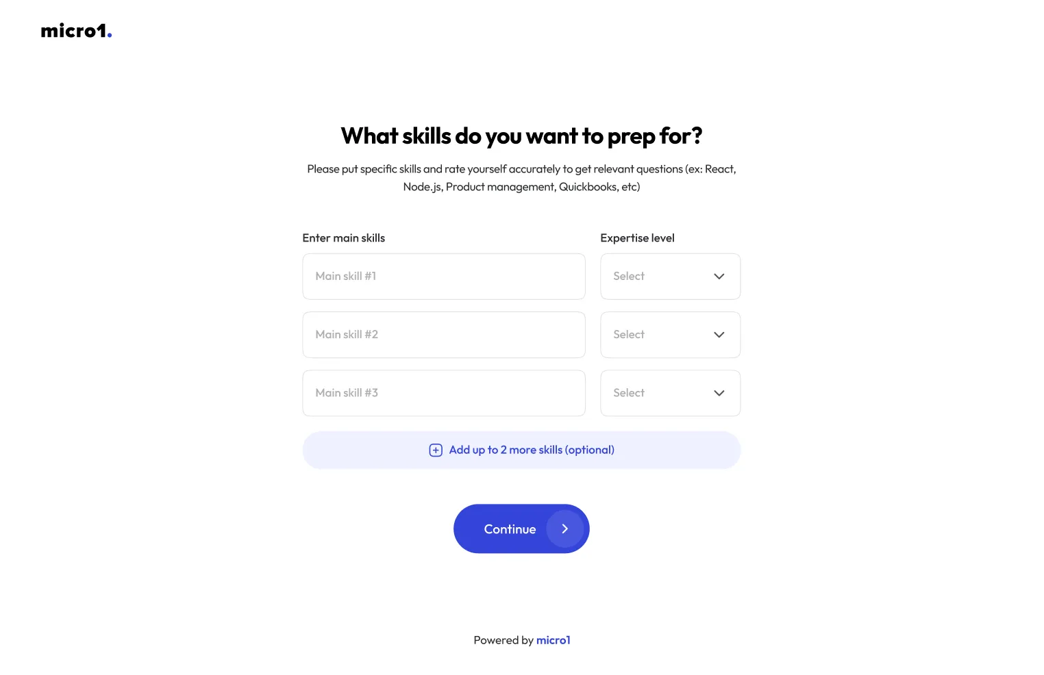 AI-powered mock interviews | micro1
